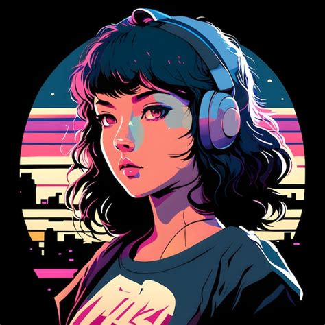 Premium Vector Lofi Girl T Shirt Designs Illustration
