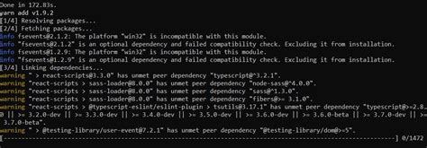javascript npx create react app stops running after a certain part