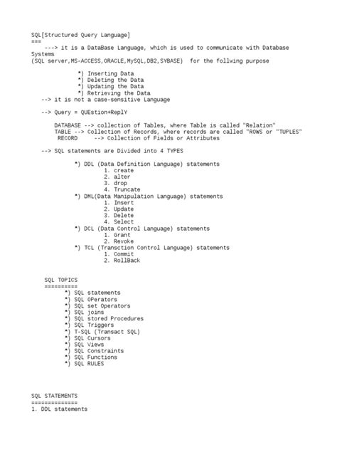 sql pdf relational database sql