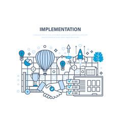 Implementation Vector Images Over