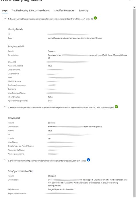 Azure Provisioning Log Understanding Targetobjectactiondisabled Microsoft Qanda Azure Provisioning Log Understanding Targetobjectactiondisabled Microsoft Qanda