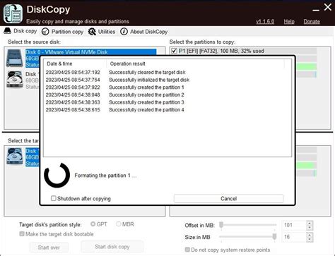 Diskcopy Copier Une Partition De Disque Ou Disque Clone