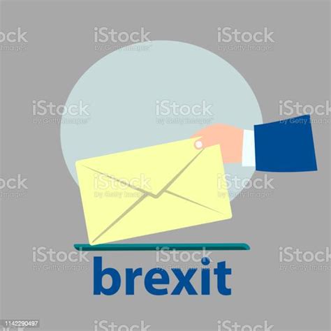 투표 투표 함 및 손 손은 투표 봉투를 보유 하 고 있습니다 만화 스타일 벡터 일러스트 레이 션 투표에 대 한 투표 브 렉 시트 선거 뉴스 등 벡터에 대한 스톡 벡터 아트