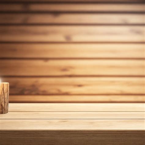 Premium Photo Empty Wooden Table