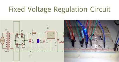 খব সহজ তর কর ফলন Fixed Voltage Regulation Circuit