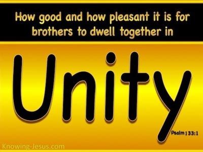 Bible Verses About Unity