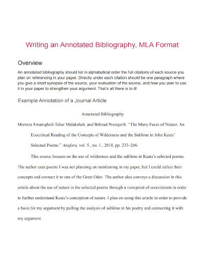 Mla Bibliography Examples Pdf Examples