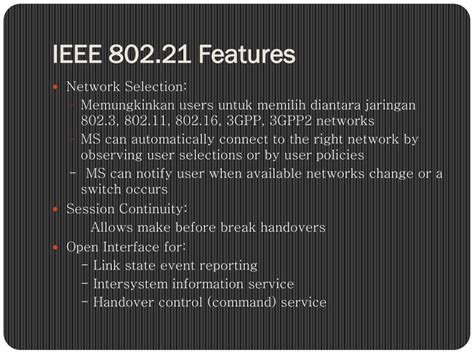 Ppt Media Independent Handover Ieee 802 21 Powerpoint Presentation Free Download Id 3400933