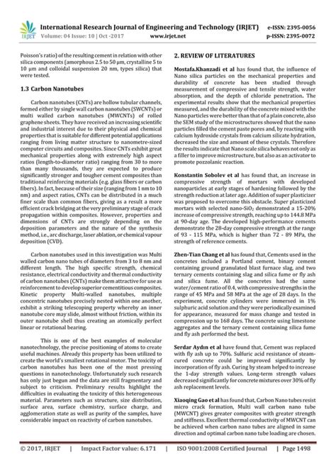 Analyzing The Microstructural Properties Of Nanomaterial In Opc By Sem
