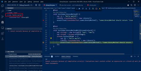 lambda evaluation cannot evaluate because of compilation error s evaluations must contain
