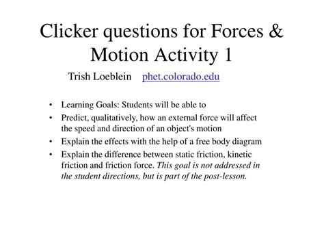 PPT Loeblein Physics Clicker Questions PowerPoint Presentation Free Download ID