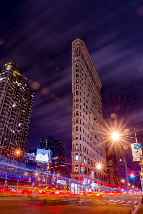 Flatiron Building At Night