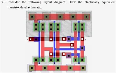 Identification 33 Consider The Following Layout Diagram Draw The Electrically Equivalent