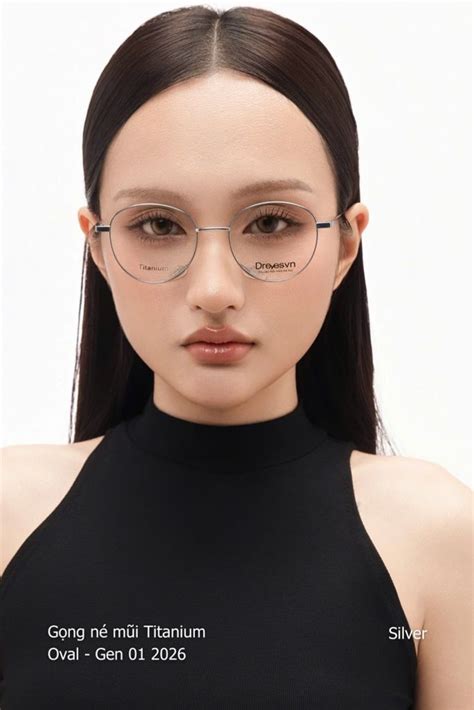 Gọng Kính Né Mũi Titanium Oval Gen 1