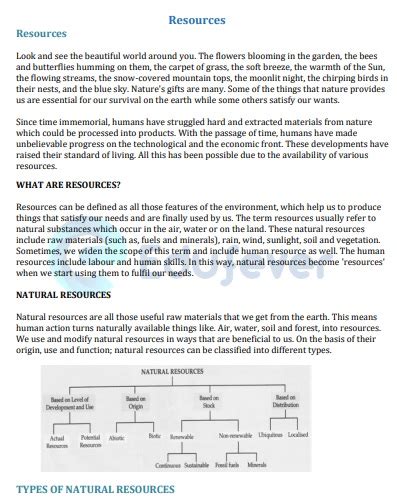 Class 8 Resources Questions And Answers