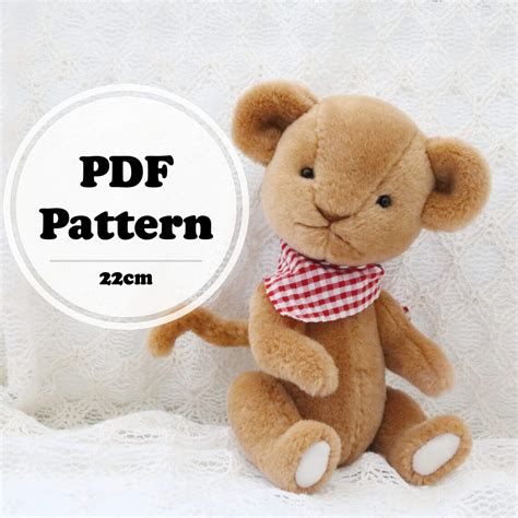 Lion Cub Sewing Pattern Teddy Supplies