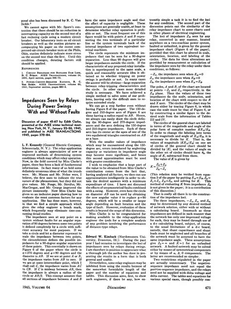 Impedances Seen By Relays During Power Swings With And Without Faults