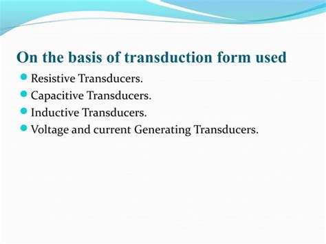 Transducers PPT
