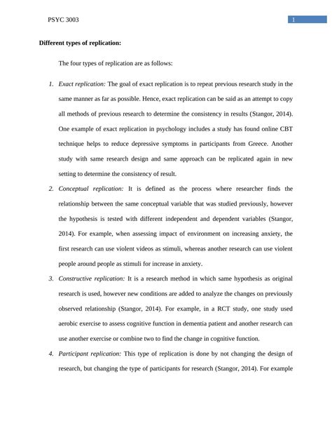 Replication Generalization And Validity In Psychology