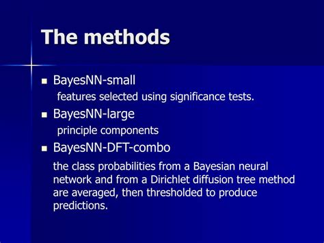 Ppt Classification For High Dimensional Problems Using Bayesian