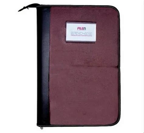 Filen Zipper Premium Chain Folder With Pockets For Office Paper Size