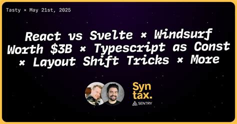 React Vs Svelte × Windsurf Worth 3b × Typescript As Const × Layout