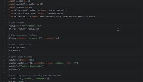 Datascience Machinelearning Internship Salesprediction Python Edara Bharath Kalyan Reddy