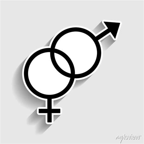 Sex Symbol Sign Wall Stickers Sexually Commitment Matrimony Myloview Com