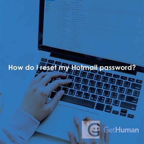 How Do I Reset My Hotmail Password Gethuman