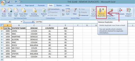 How To Remove Duplicate Data In Excel