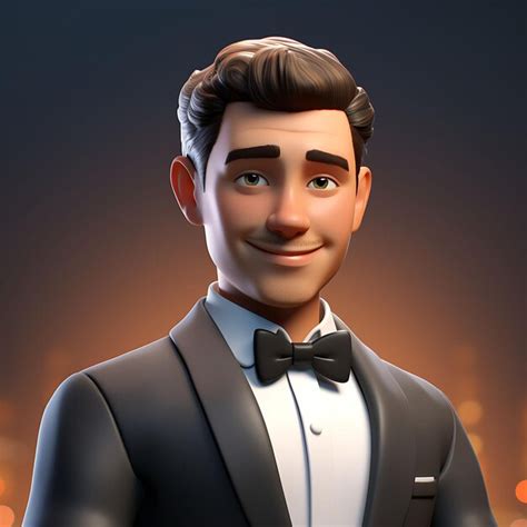 Premium Ai Image 3d Character Male Actor Average Build Olive Skin