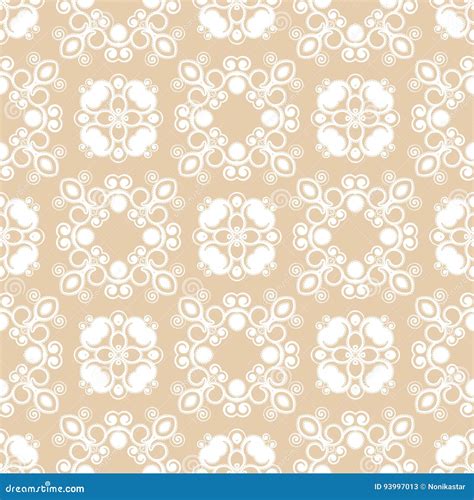 Swirly Seamless Pattern Stock Vector Illustration Of Design 93997013