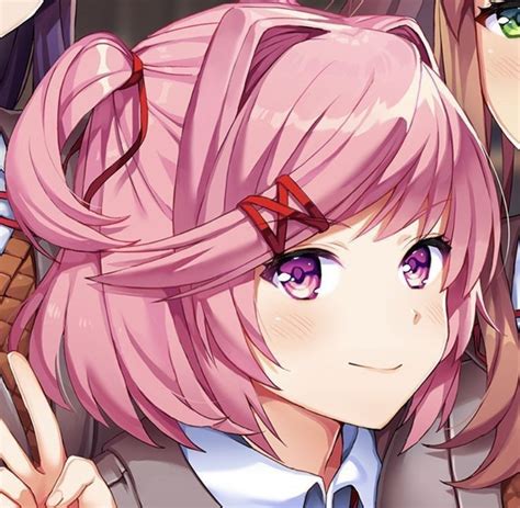 Natsuki Ddlc Ícones Fofos Doki Doki Anime Desenhos Da Hora
