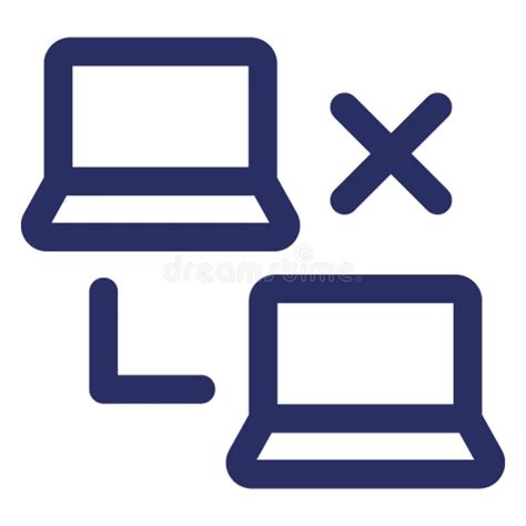 Disconnectivity Isolated Vector With Outline Icon Which Can Easily Modify Or Edit 向量例证 插画 包括有