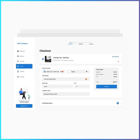 manjesh singh yadav⚡ on linkedin uidesign ui design ux checkout