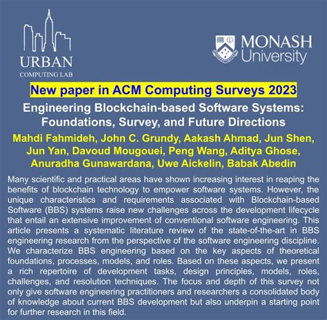 Urban Computing Lab On Linkedin Blockchain Softwaresystems