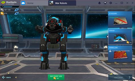 Cách unlock Robot mới nâng cấp trang bị trong War Robots BlueStacks