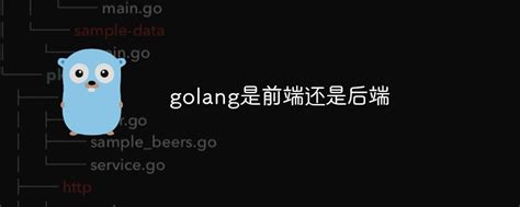 golang是前端還是後端 golang是什麼語言 golang php中文網