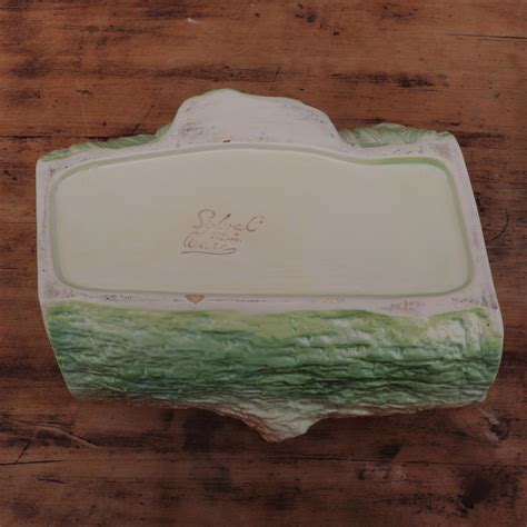 Mid Century Planter By Sylvac Pixie And Log Pattern 353