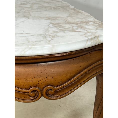 Vintage Italian Marble Top Coffee Table