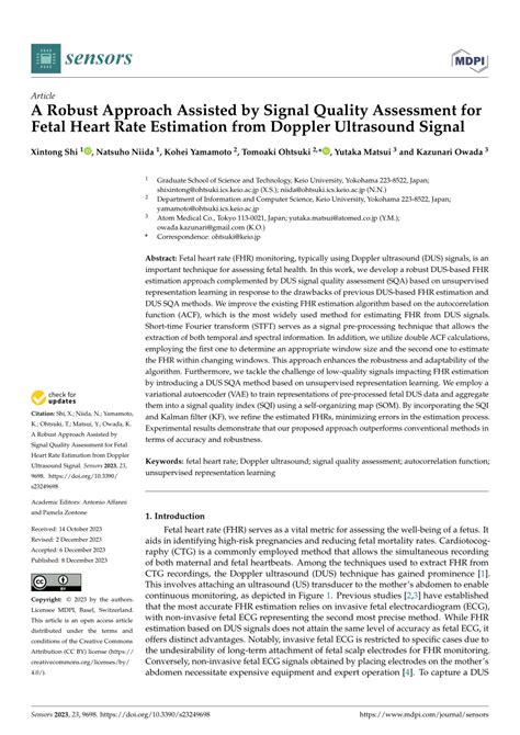Pdf A Robust Approach Assisted By Signal Quality Assessment For Fetal Heart Rate Estimation