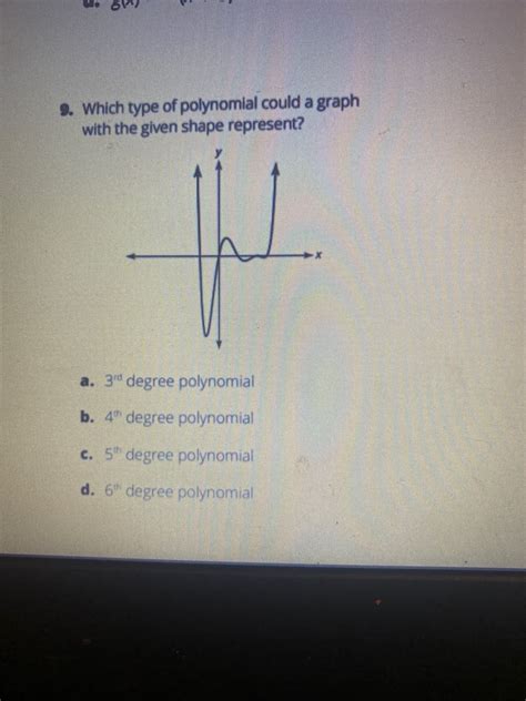 Answered 9 Which Type Of Polynomial Could A Bartleby