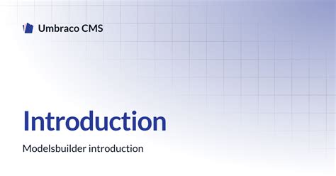 Introduction Umbraco CMS