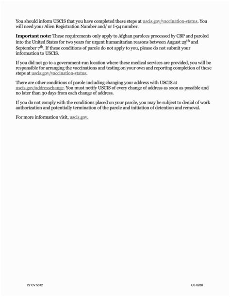 Information Sheet For Afghan Parolees Documentcloud