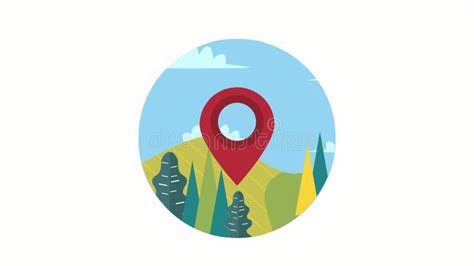 pin pointer location mark animation stock video video of video
