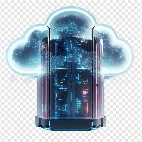 cloud computing server premium ai generated psd