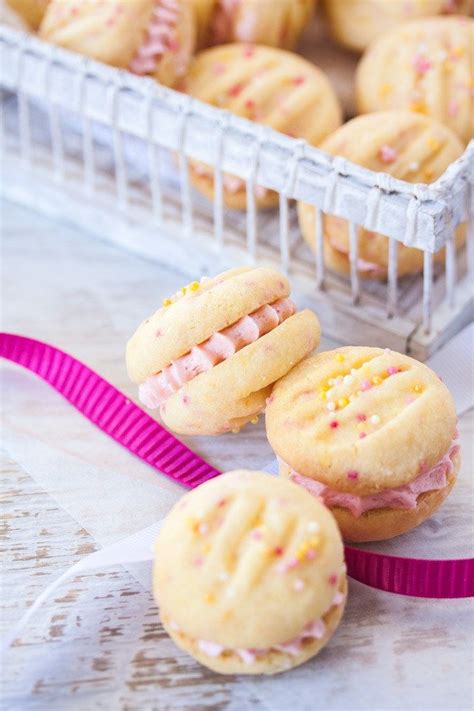 Melting Moments Cookies With Raspberry Buttercream Recipe Melting Moments Cookies Fancy