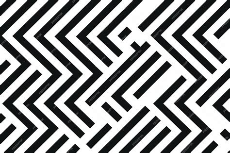 Premium Photo Black And White Interlocking Triangles Pattern Creating Movement Depth And A