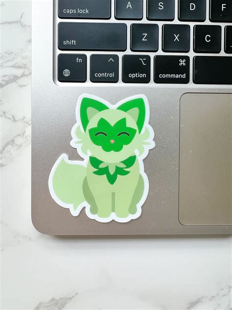 Sprigatito Sticker Video Game Decal Scarlet And Violet Horizons