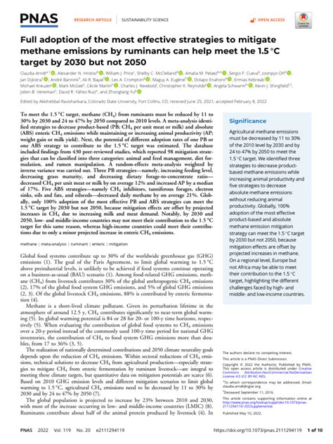Methane Mitigation Pdf